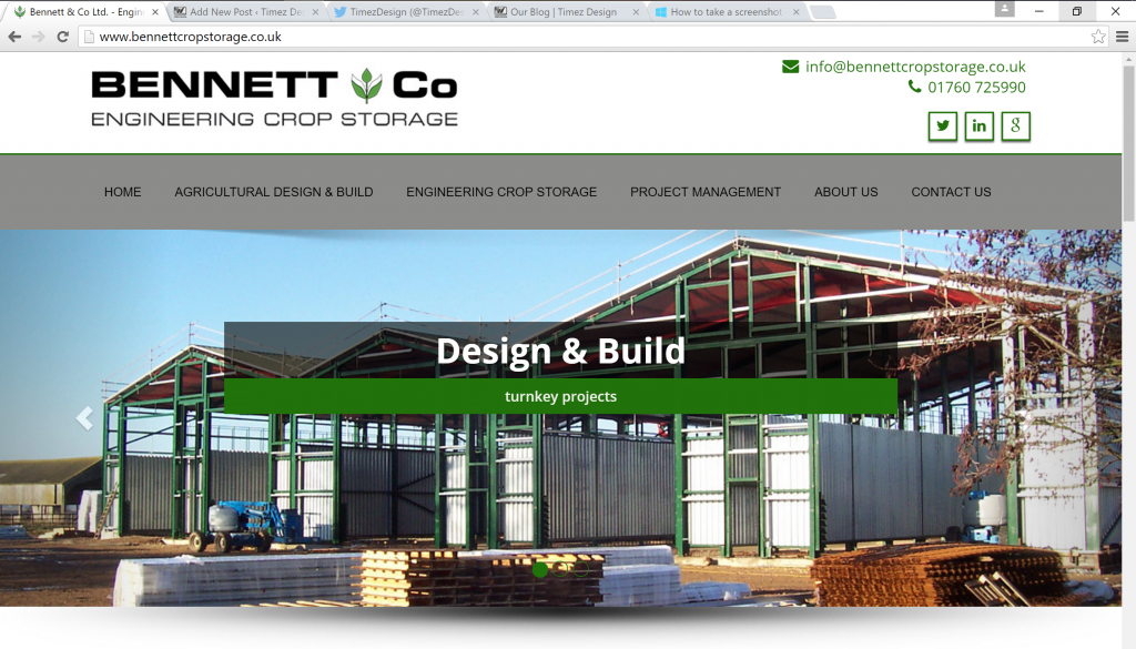 New Logo for Bennett Crop Storage - Timez Design